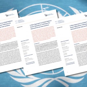 A New Approach to United Nations Peace Operations: Pathways for Demand ...