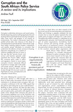 Corruption and the South African Police Service: A review and its ...