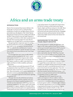 Africa and an Arms Trade Treaty - ISS Africa