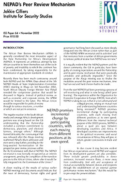 NEPAD's Peer Review Mechanism - ISS Africa